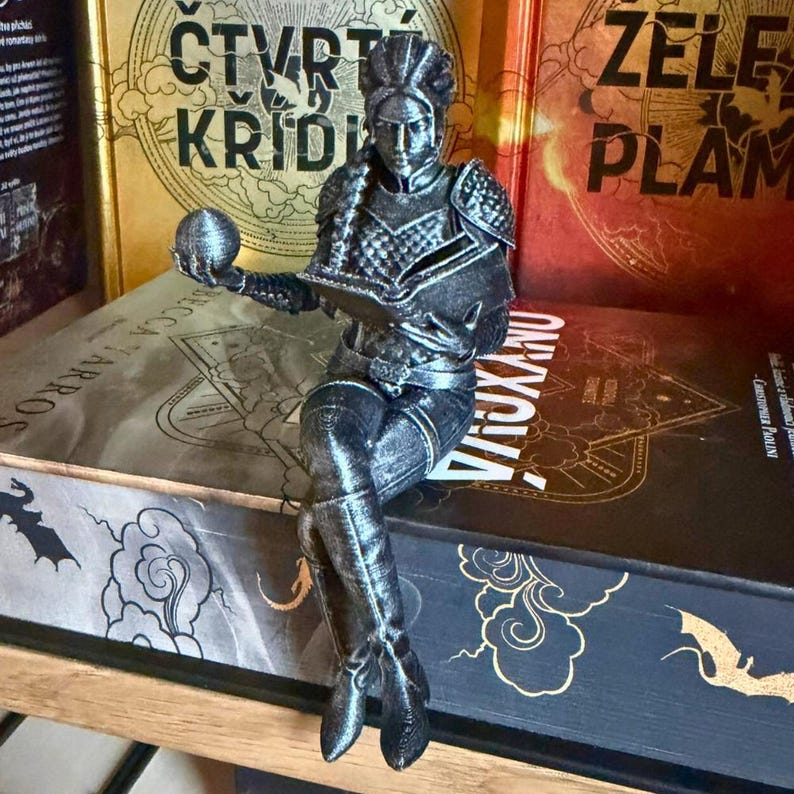 Violet & Xaden Bookshelf Buddies | Fourth Wing Inspired 3D Print - Etsy