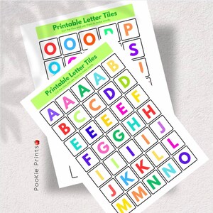 Printable Alphabet Letter Tiles for Kids – Colorful ABC Cut & Learn ...
