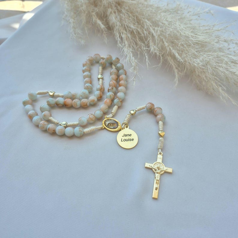 Personalized Rosary: Catholic Baptism Gift - Etsy Australia