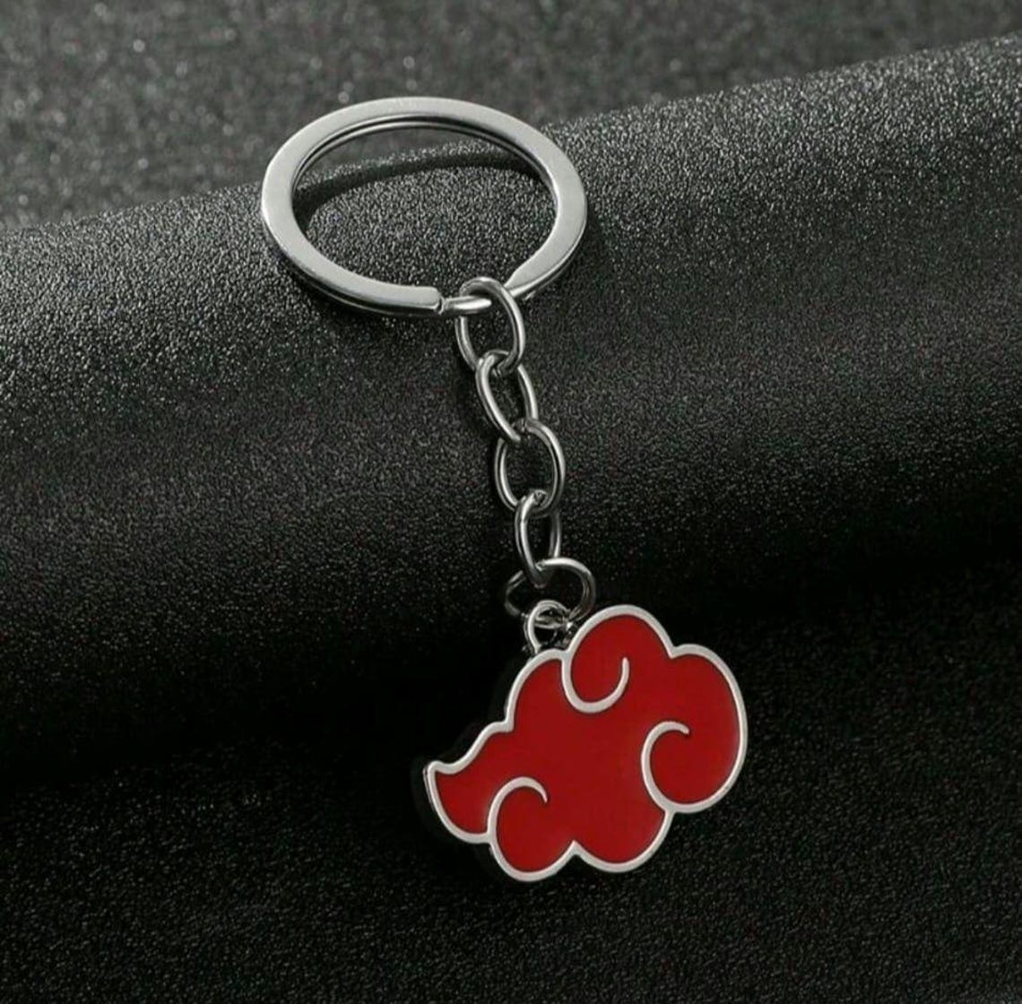 Anime Naruto Akatsuki Symbol Logo Keyring Keychain - Etsy
