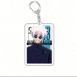 Anime Gojo Satoru Jujutsu Kaisen Keyring Keychain - Etsy