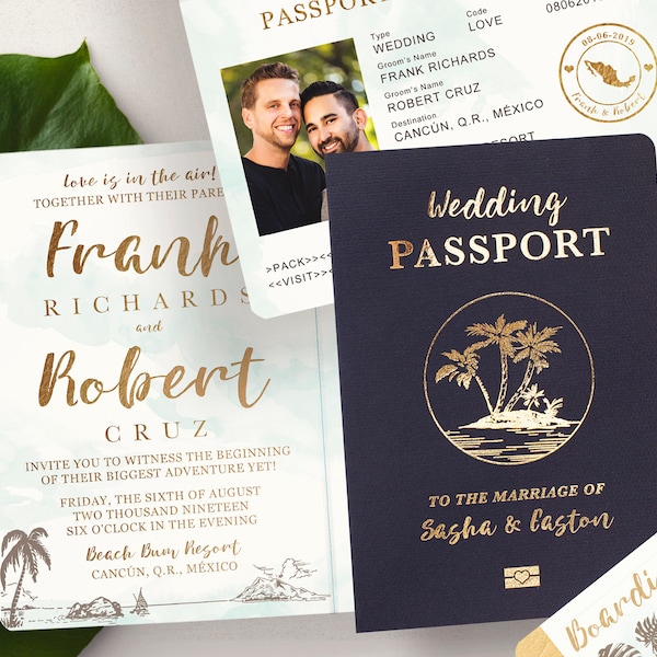 Destination Wedding Invitations - Etsy
