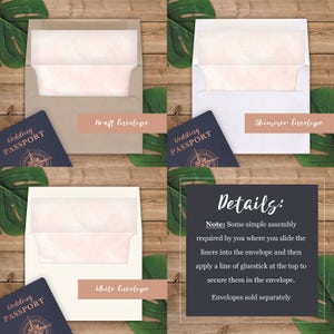 Envelope Liners A2 Size - Square Flap - Blush Watercolor - Pack of 25 ...