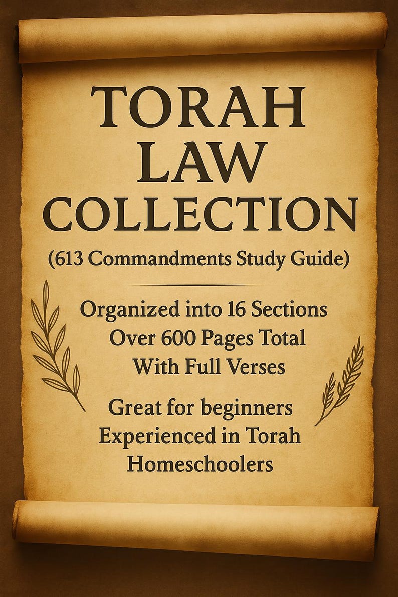 613 Torah Laws Explained: Hebrew Roots Obedience Guide (PDF Download ...