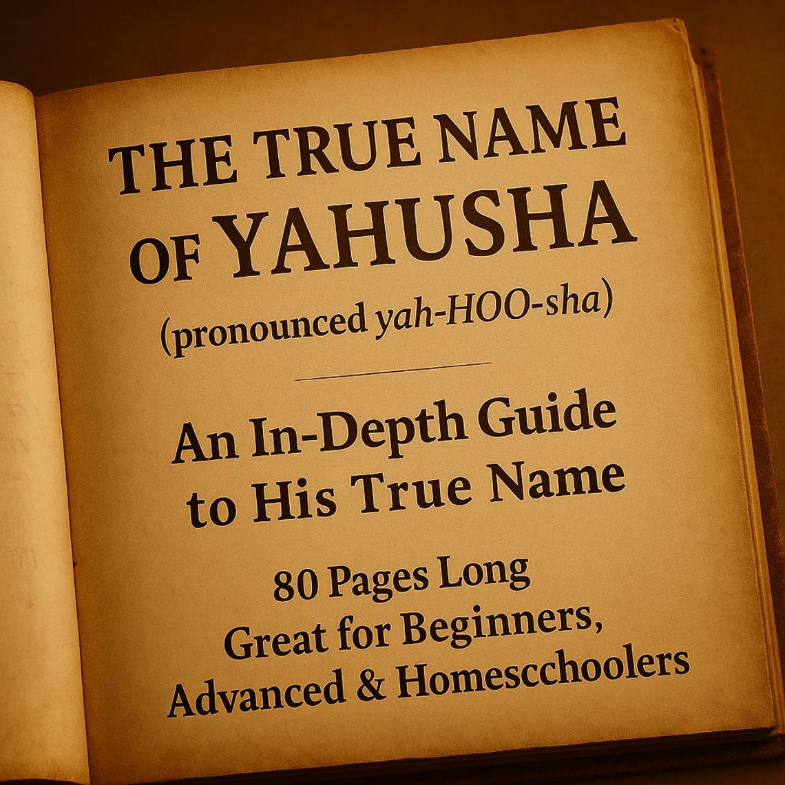 Yahusha True Name PDF: Hebrew Roots Bible Study - Pagan Names Revealed ...