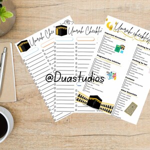 A4 Umrah Travel Checklist | Printable Packing Guide for Pilgrimage ...