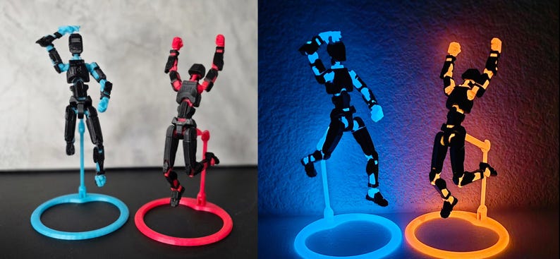 Glow-in-the-dark Articulated Action Figure: 3D Printed DIY Toy - Titan ...