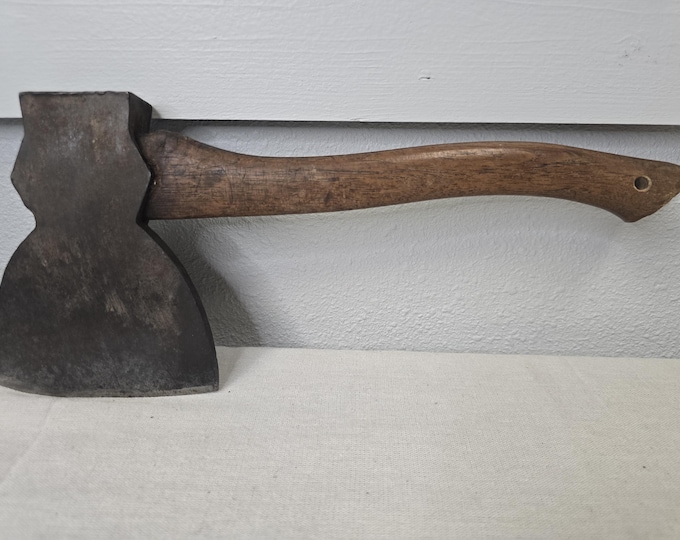 Antique Fulton Merit Mark Hewing Hatchet - Sears Jersey Pattern - Broad ...