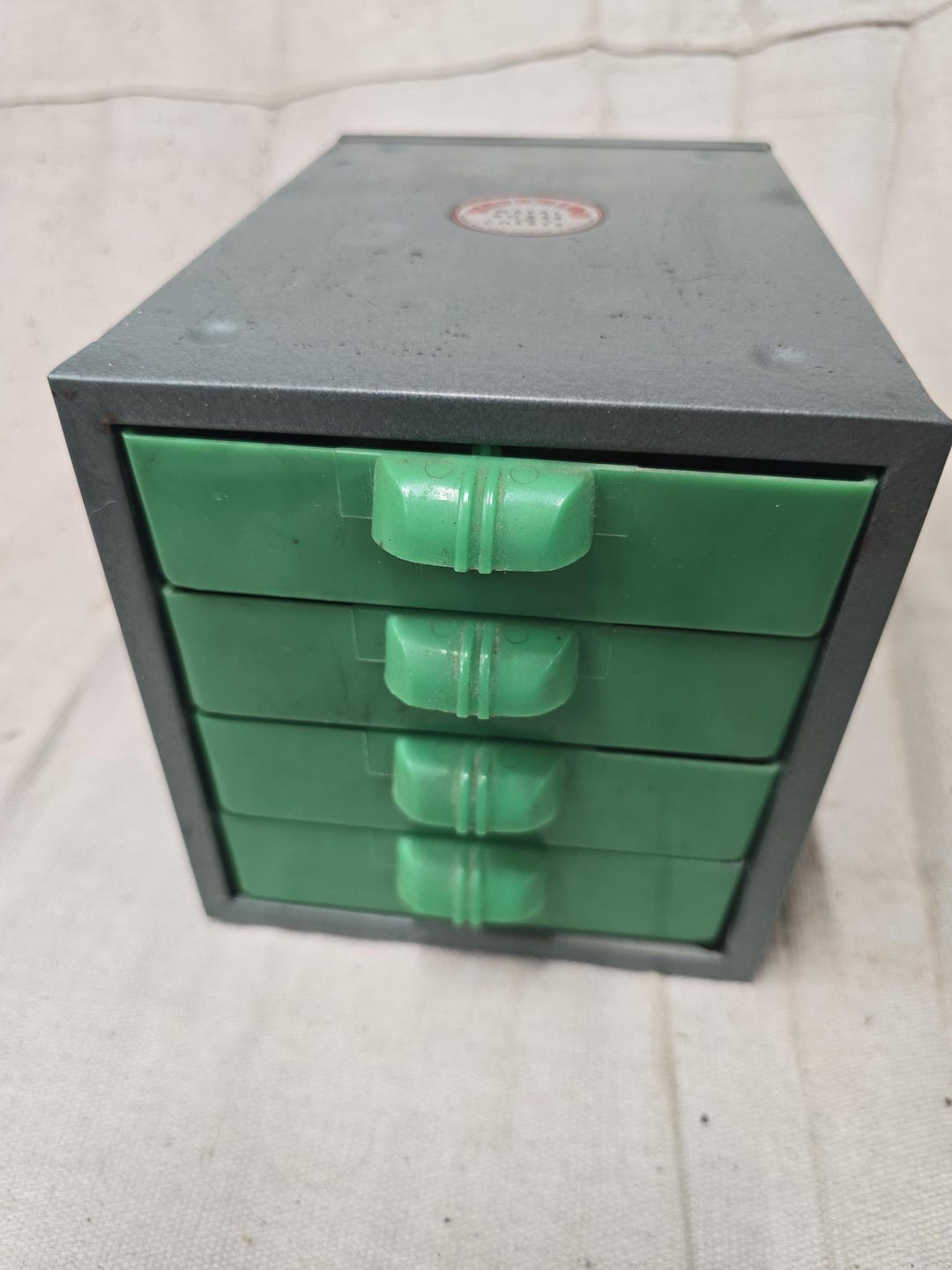 Vintage Waterloo Metal Boxes and Chests 4 Drawer Parts Organizer ...