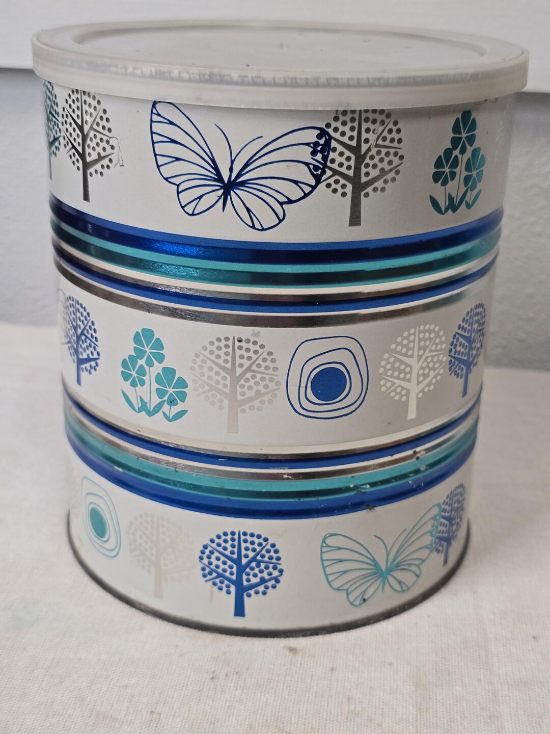 Vintage Butternut Coffee Can Tin With a Mid-century Modern Design ...