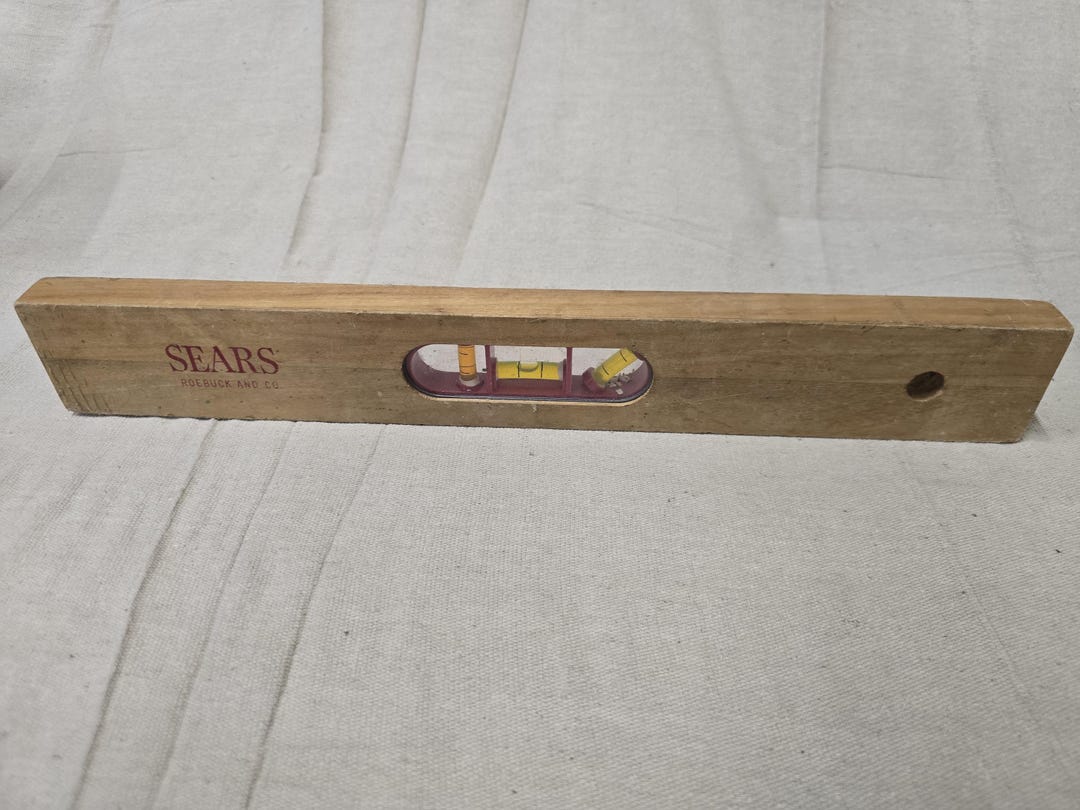 Vintage Sears Roebuck & Co. Hard Wood Level 3 Bubble 18" - Etsy