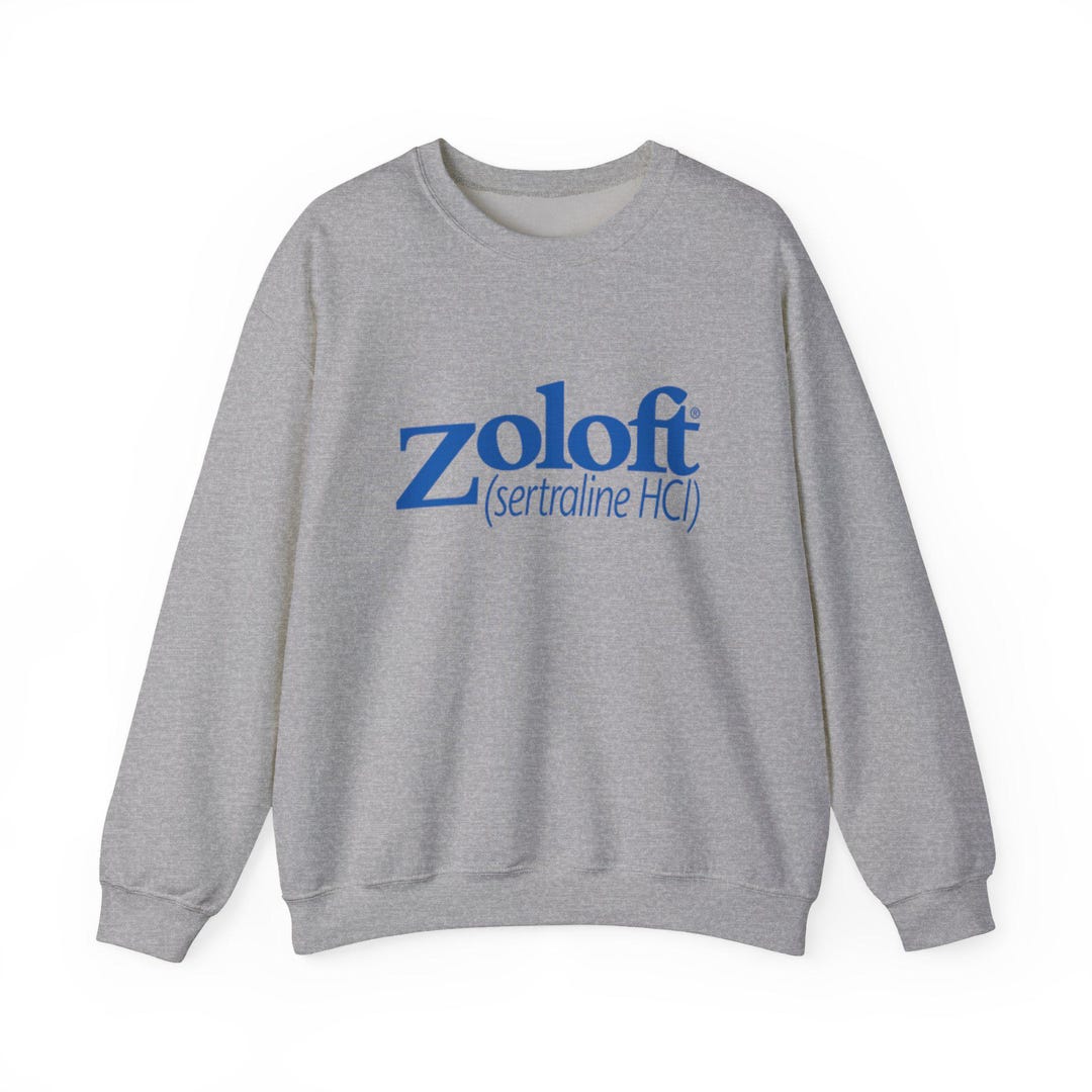Zoloft Logo Crewneck Sweatshirt: Nurse Doctor Healthcare Medicine Gift ...