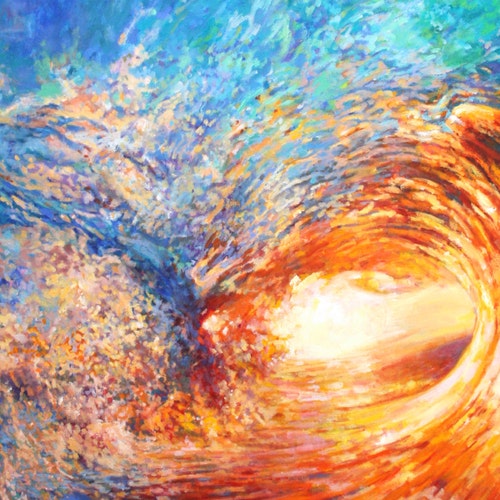 Ocean Wave Art Print Let It Wash Over You Wave Breaking in | Etsy