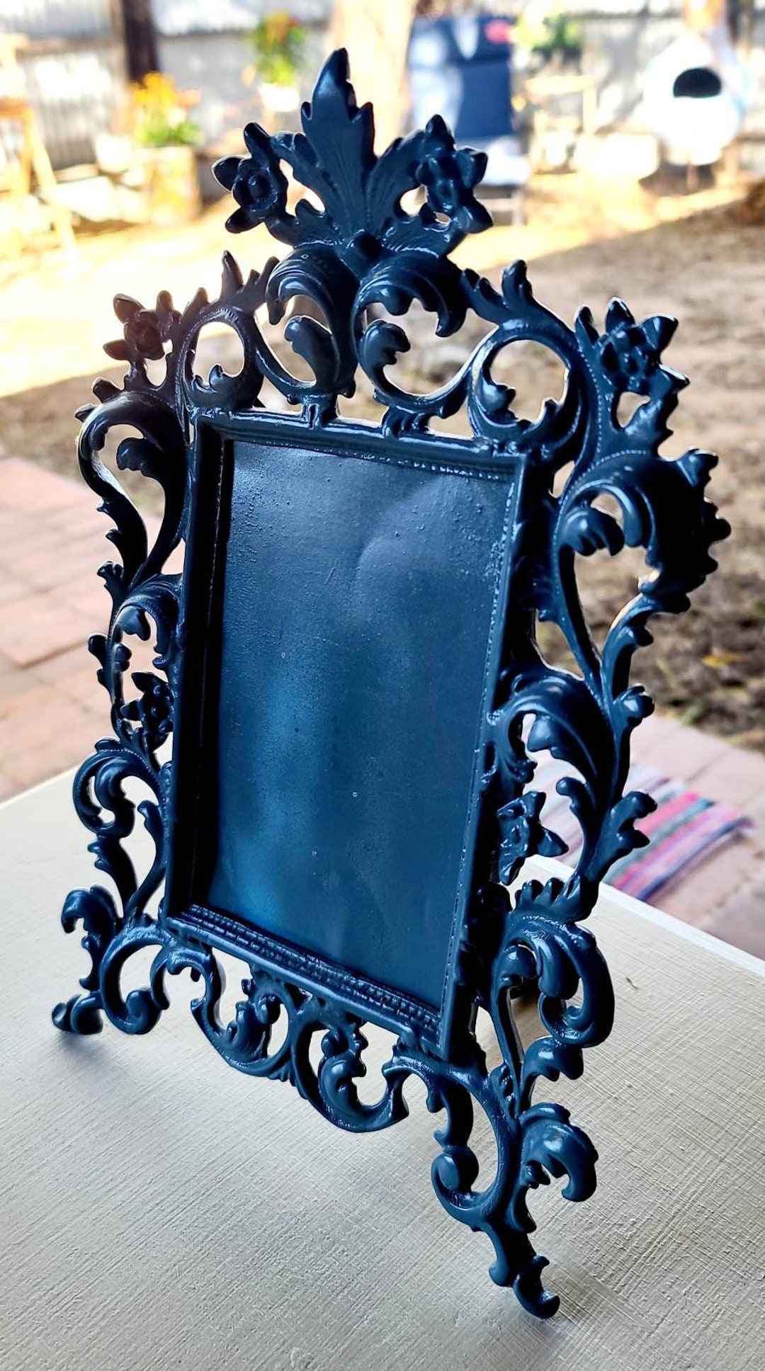 Vintage Wrought Iron Frame - Etsy