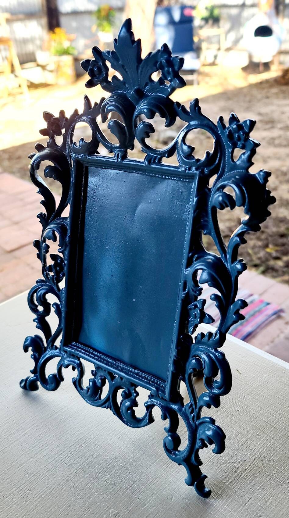 Vintage Wrought Iron Frame - Etsy