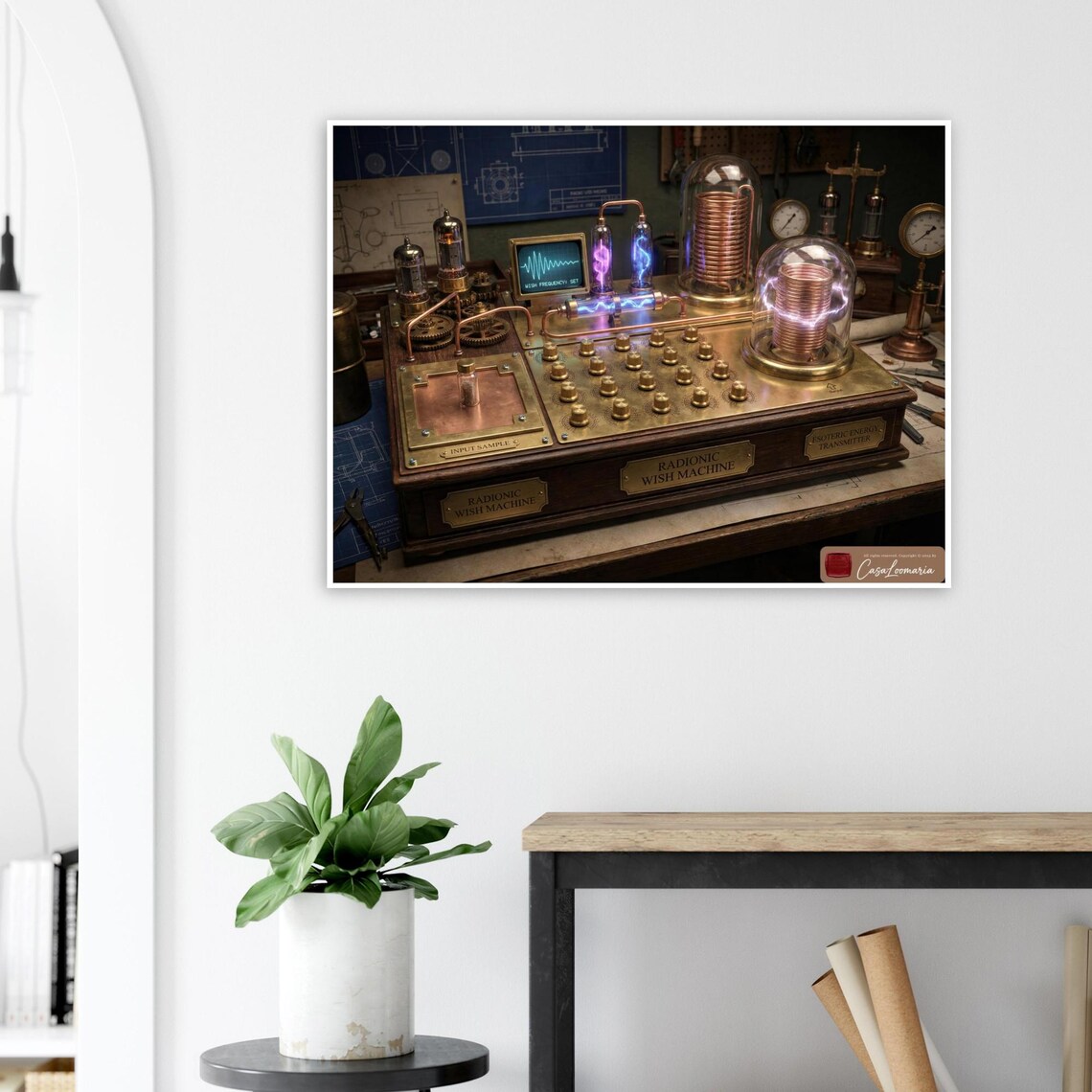 Wish Machine Poster | Steampunk Radionics Device | Vintage ...