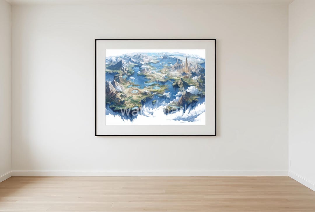 Beautiful Printable Fantasy Map File for Direct Download (only File ...