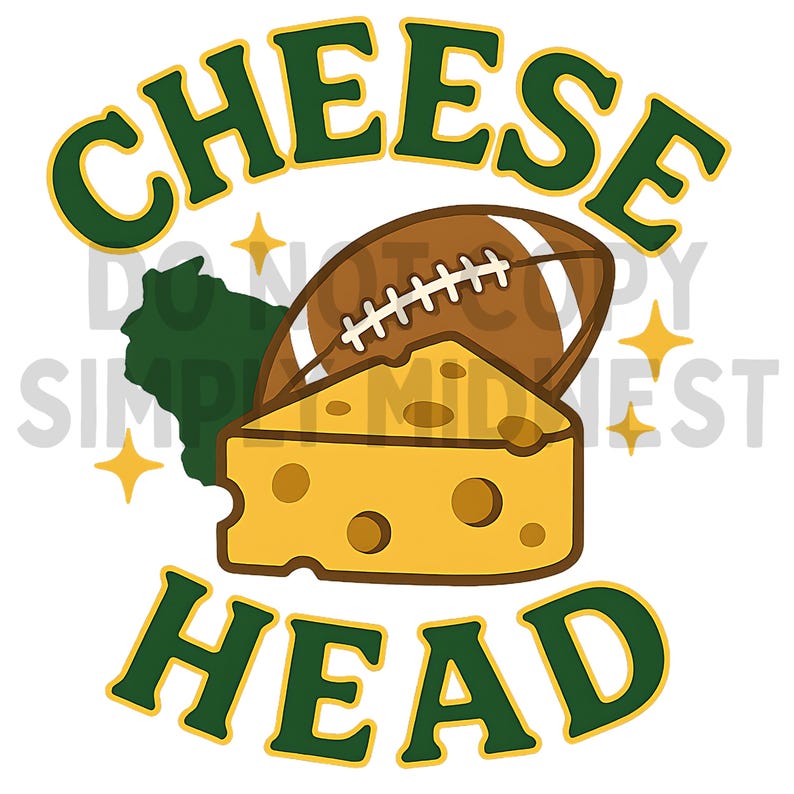 Cheese Head PNG Green Bay PNG - Etsy