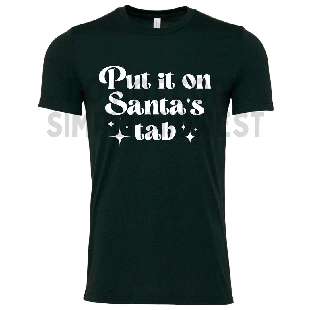 Put It on Santa’s Tab PNG Christmas PNG - Etsy