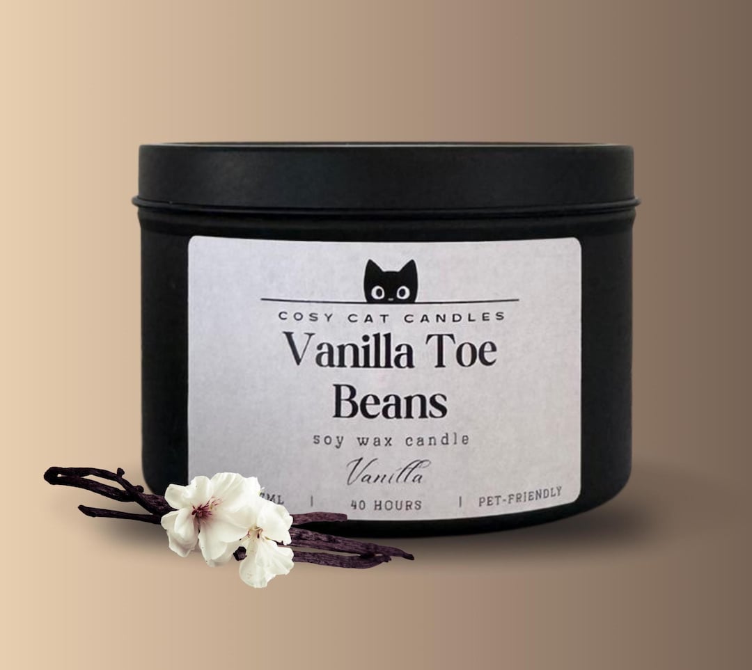 Vanilla Toe Beans Soy Candle | Handmade Pet Friendly Candle, 8oz - Etsy