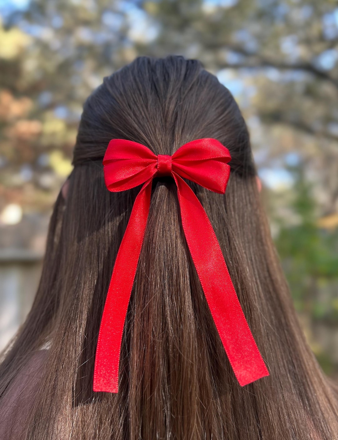 Red Hairbow, Hair Accessory, Hair Ribbons - Etsy