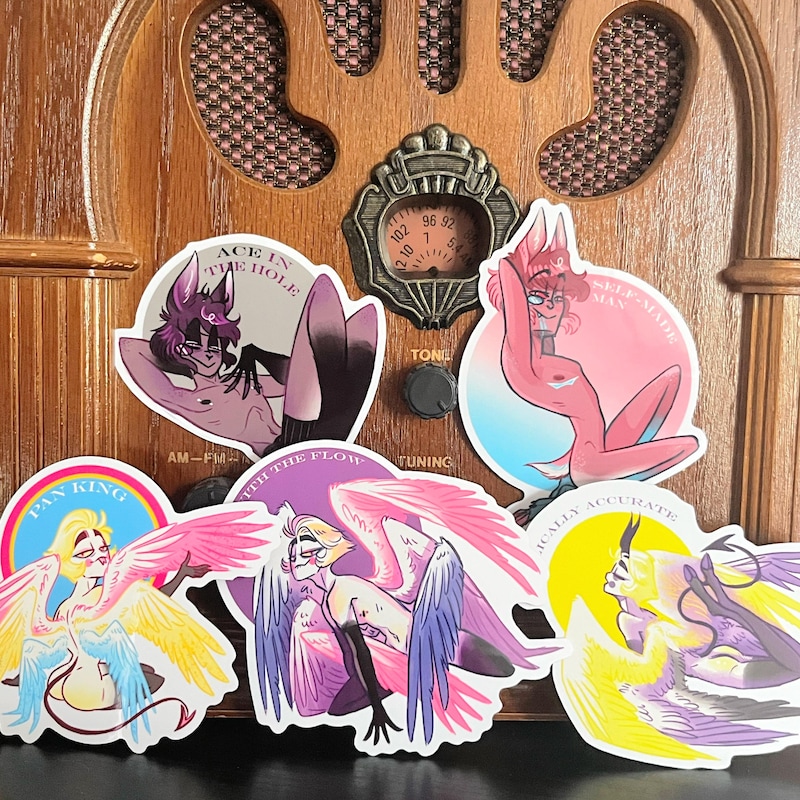 Hazbin Stickers Pride - Etsy UK