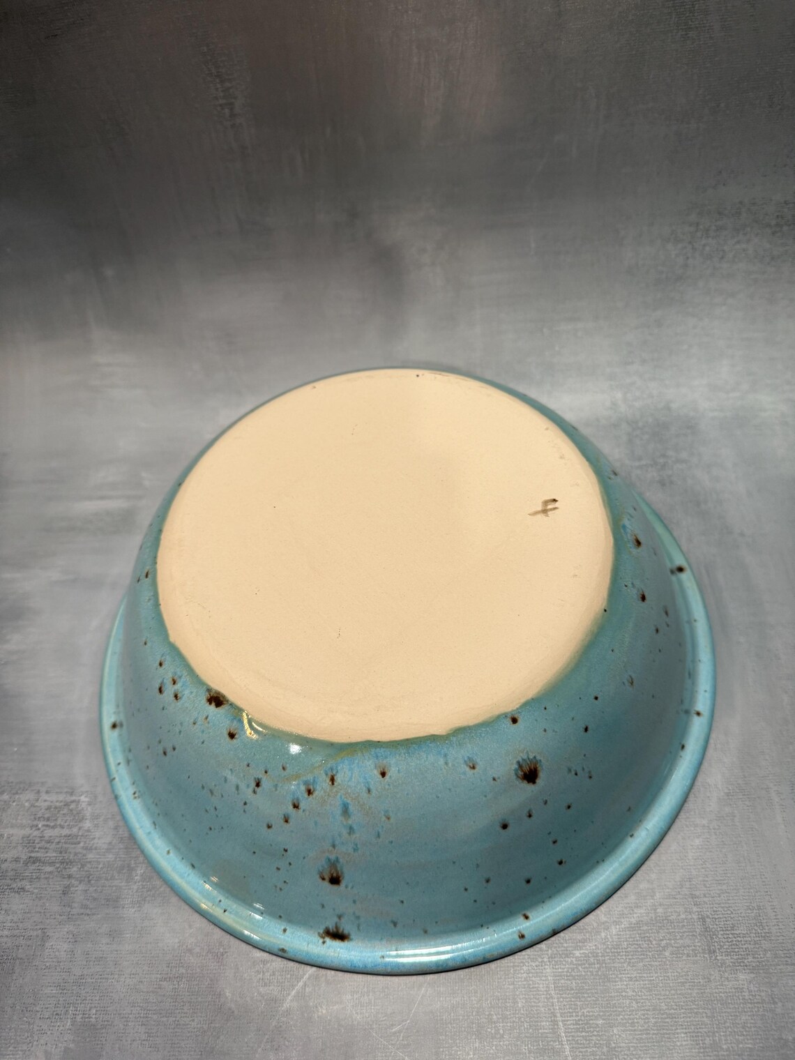 Hand Painted Stoneware Pottery Large Serving Bowl - Etsy
