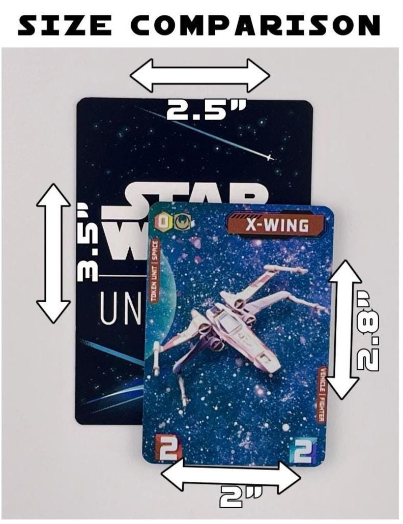 Acrylic Unit Tokens: Star Wars Unlimited X-wing, TIE Fighter, Droid ...