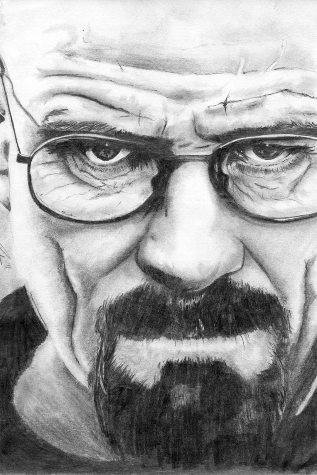 ORIGINAL PENCIL DRAWING Walter White - Etsy