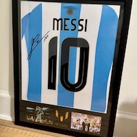 Framed and Signed Lionel Messi Argentina Jersey - Premium 40x50 Cm ...