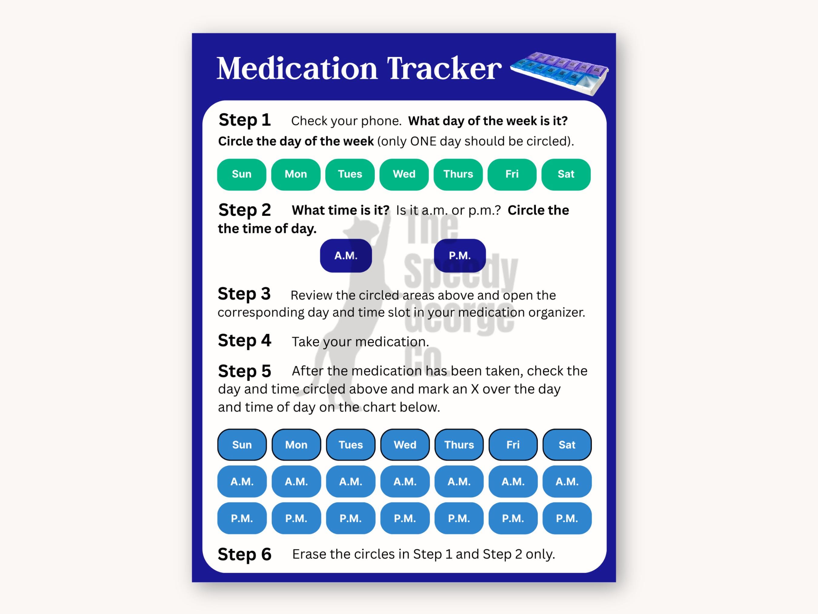 Medication Tracker Printable | Medication Management Log & Pill ...