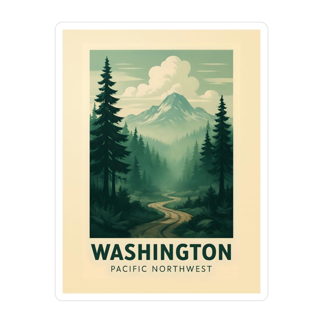 Pacific Northwest Vinyl Decals: Nature & Adventure Stickers - Etsy