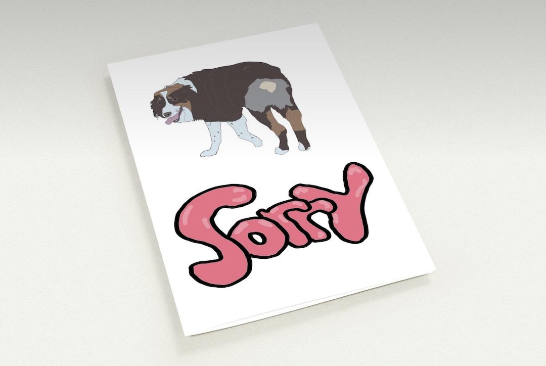 Sorry!- Apology Card, Dog Card, Sorry Card, Funny Card, Pet Card - Etsy