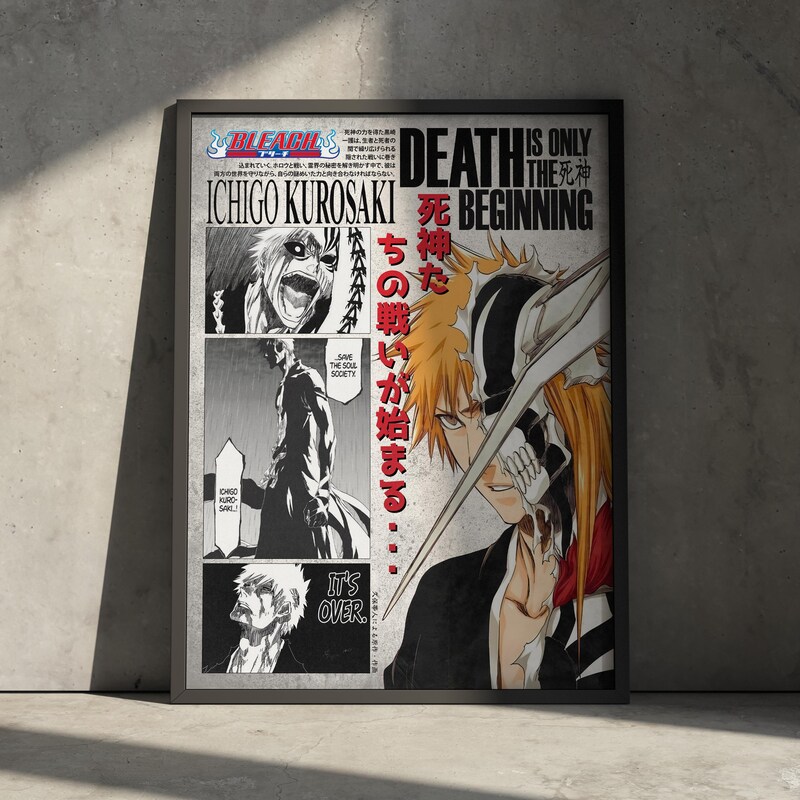 Bleach Frame Poster - Etsy UK