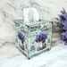 French Country Tissue Box, Tissue Box Cover, Lavender Tissue Box Cover ...