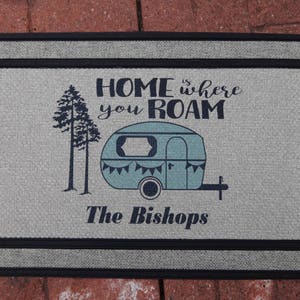 Camper Door Mat, Personalized Doormat, Custom Doormat, Housewarming ...