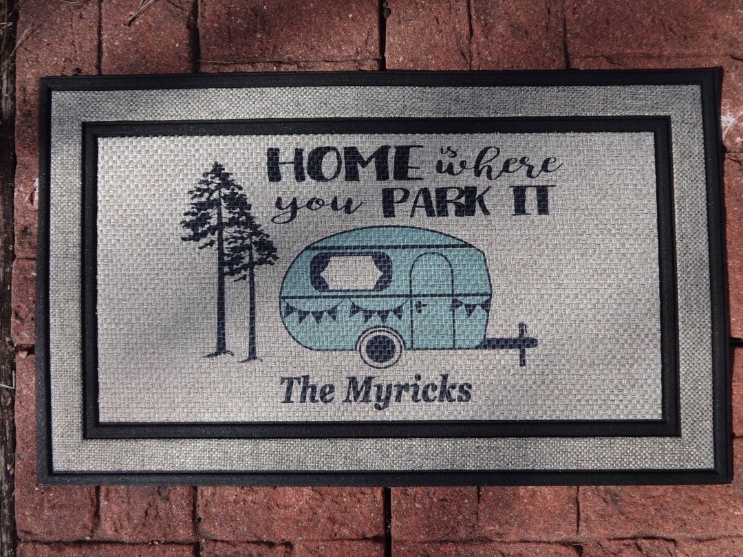 Camper Door Mat Personalized Doormat Custom Doormat Housewarming