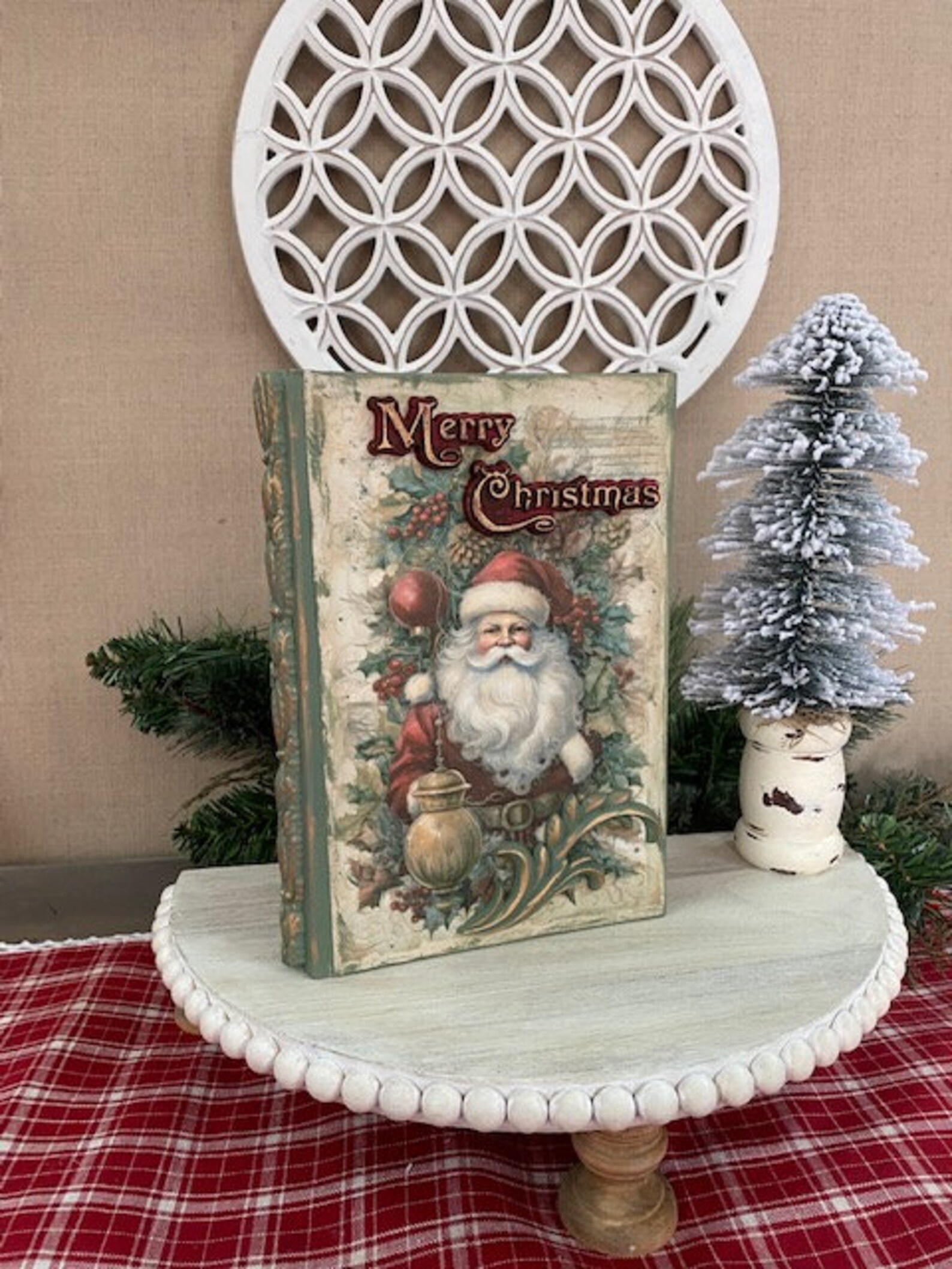 Christmas Book Decor, Christmas Tree Decor, Book Decor, Decorative ...
