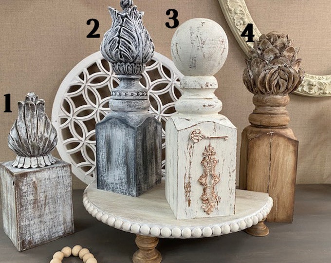 Decorative Accessory Finial/tabletop Finial/mantle Decor/farmhouse ...