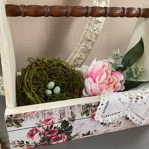 Farmhouse Wood Toolbox, Shabby Chic Wooden Toolbox, Decorative Toolbox ...