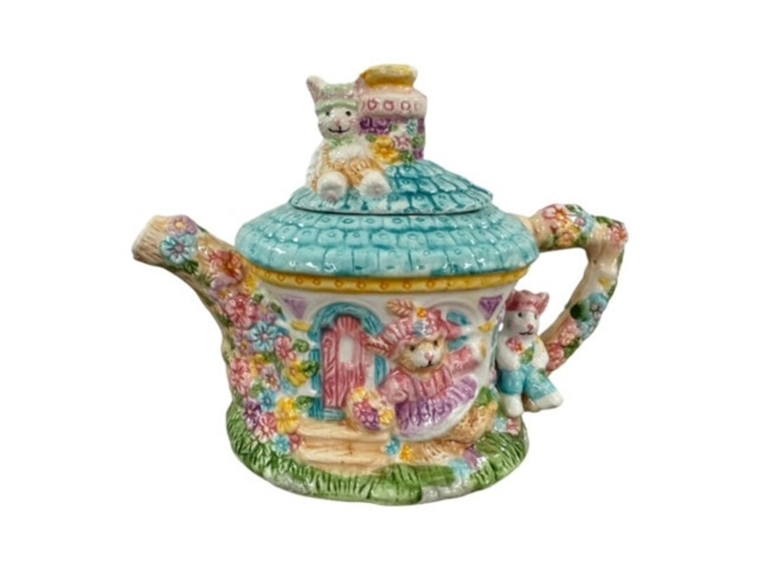 Mercuries 1994 Bunny Teapot, Easter Teapot, Vintage Bunny Teapot ...