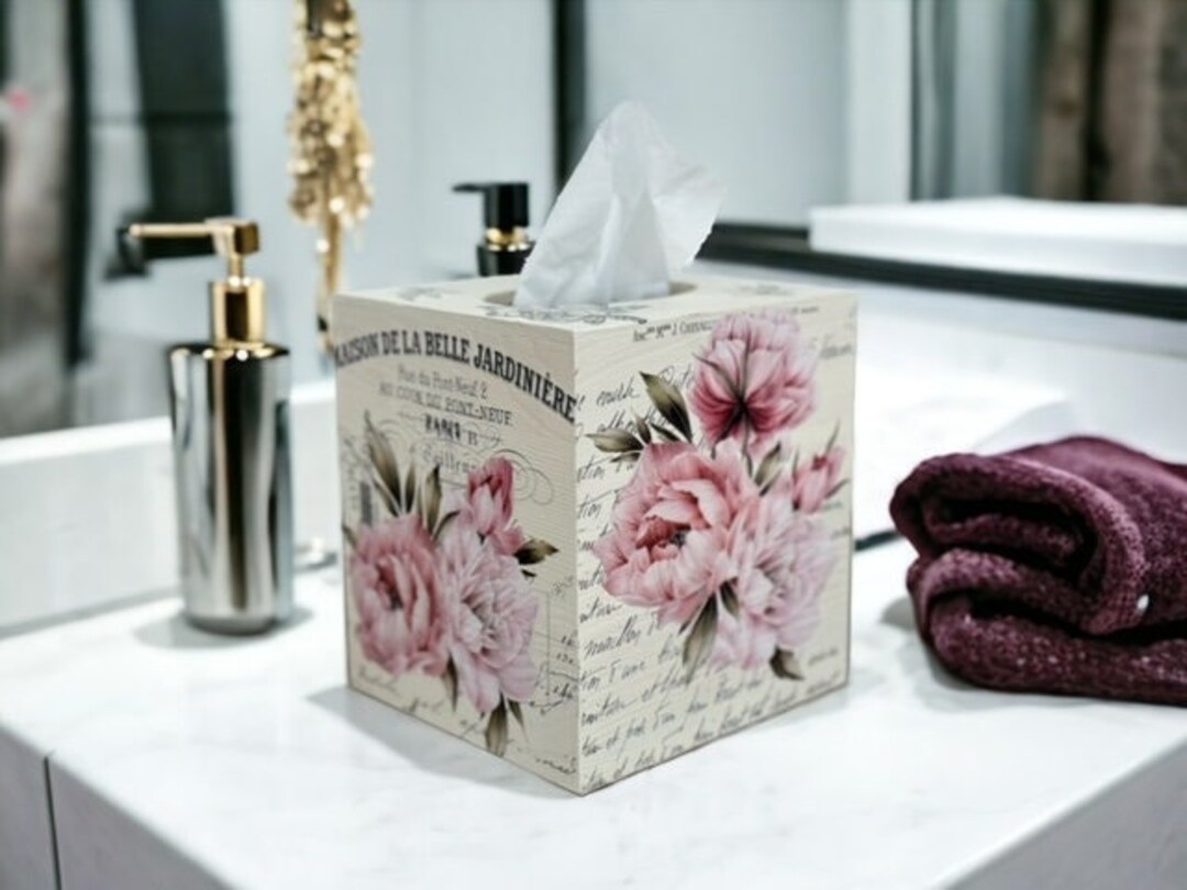 French Country Tissue Box, Tissue Box Cover,paris Scenes Tissue Box ...