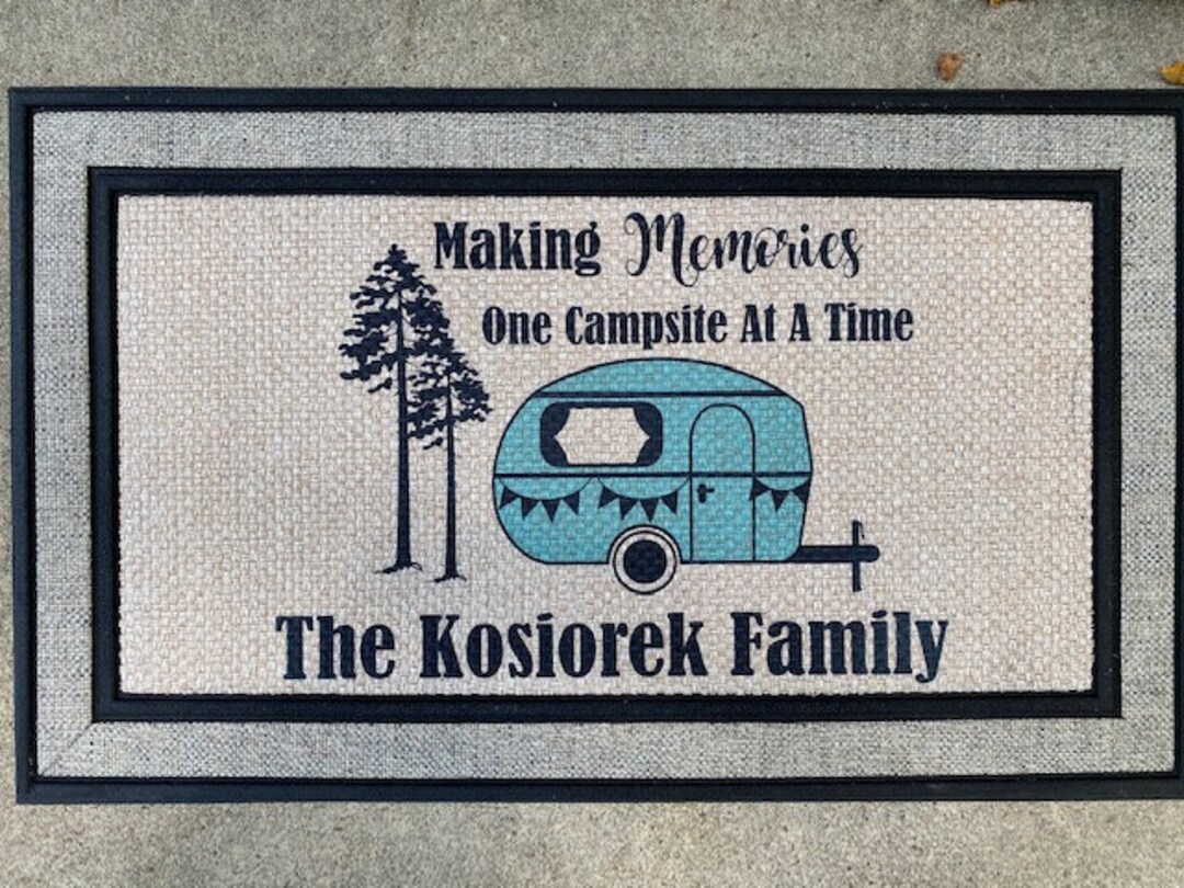 Camper Door Mat, Personalized Doormat, Custom Doormat, Housewarming ...