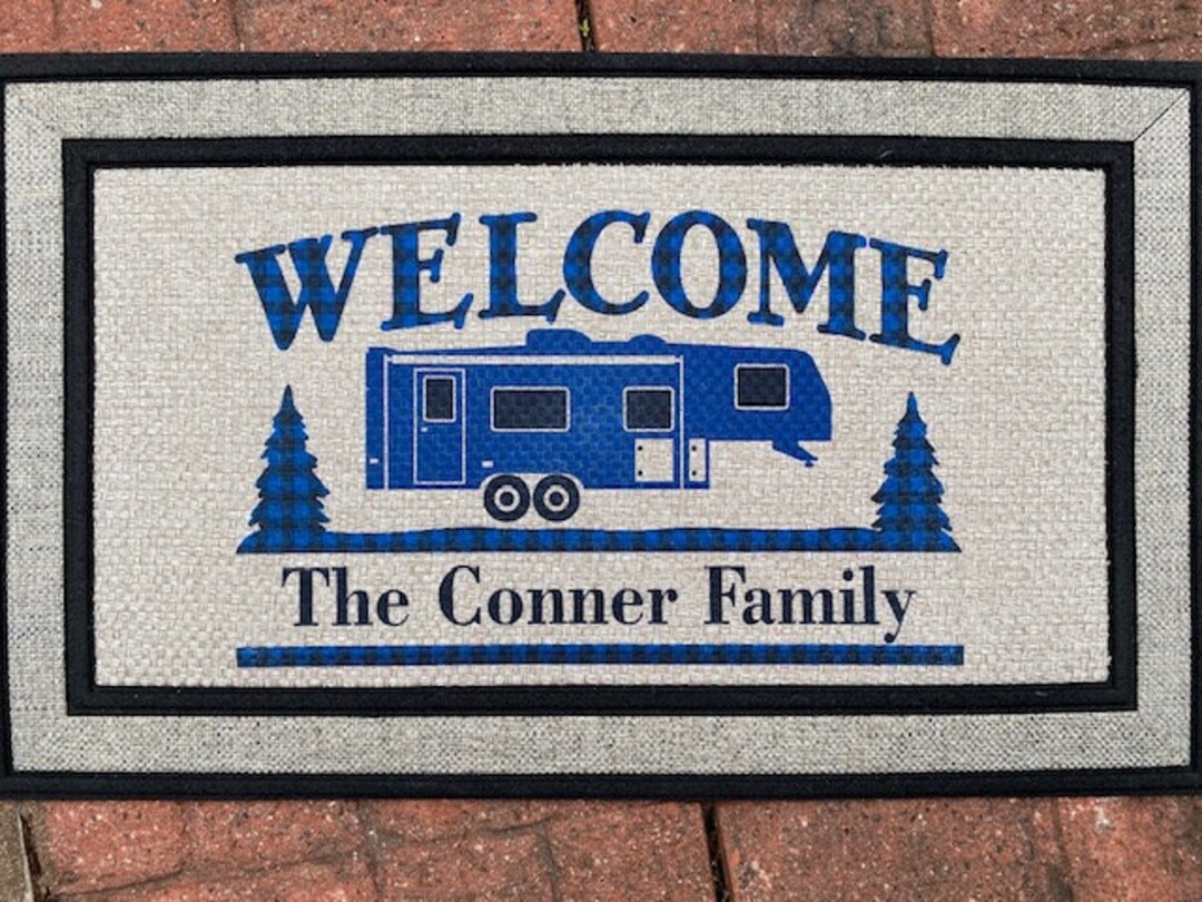 Camper Door Mat, 5th Wheel Doormat, Personalized Doormat, Custom ...
