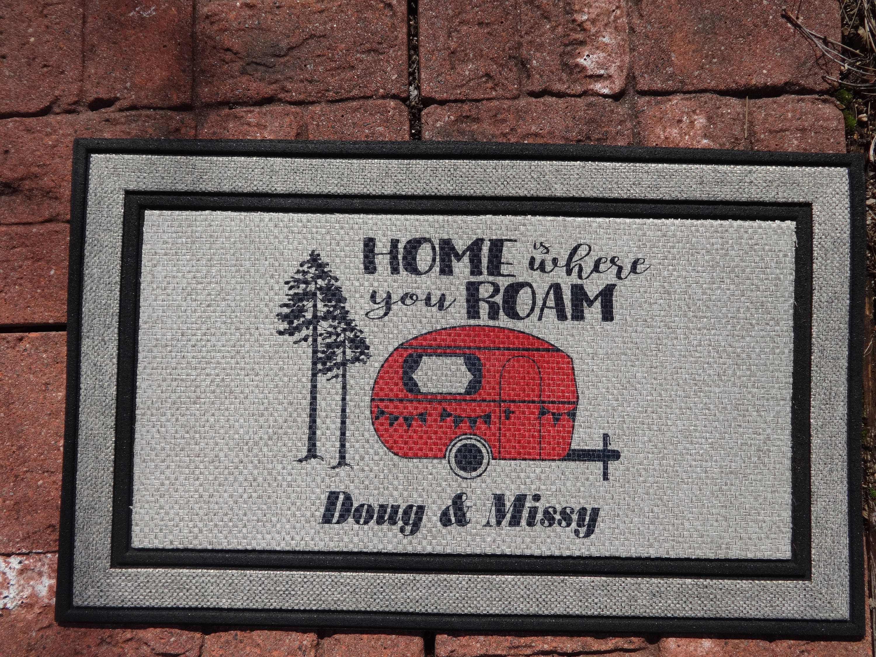 Camper Door Mat Personalized Doormat Custom Doormat | Etsy