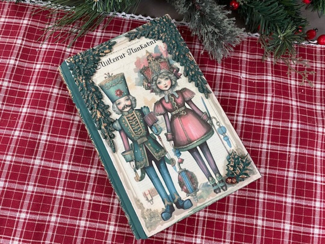Christmas Book Decor, Christmas Tree Decor, Book Decor, Decorative ...