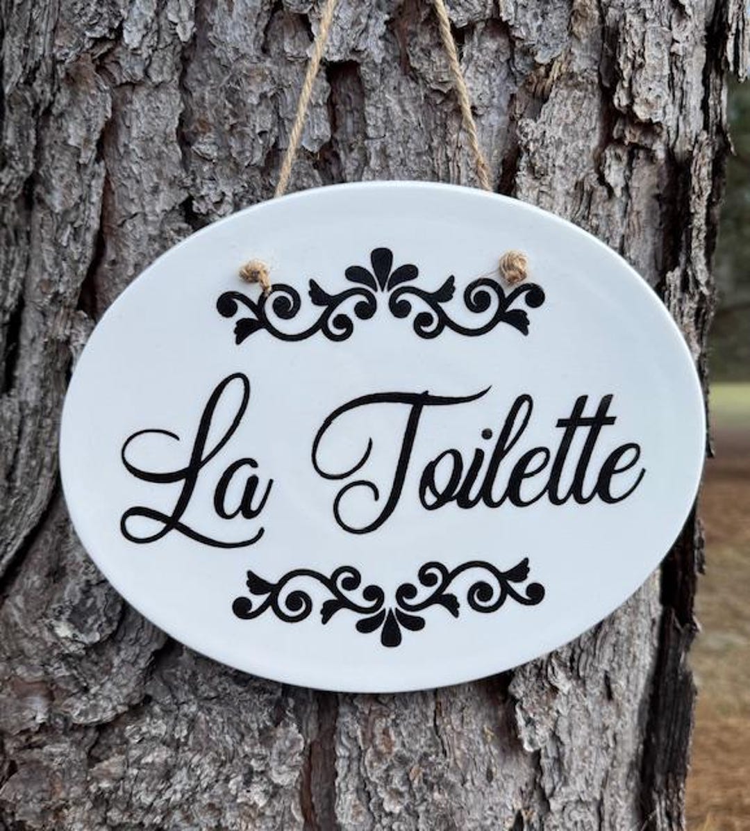La Toilette Sign, French Country Bathroom Sign, Farmhouse Sign ...