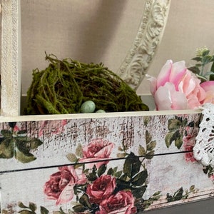 Farmhouse Wood Toolbox, Shabby Chic Wooden Toolbox, Decorative Toolbox ...