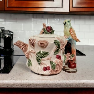 Vintage Parrot Teapot, Unique Tea Pot, Ceramic Tea Pot, CBK Teapot ...