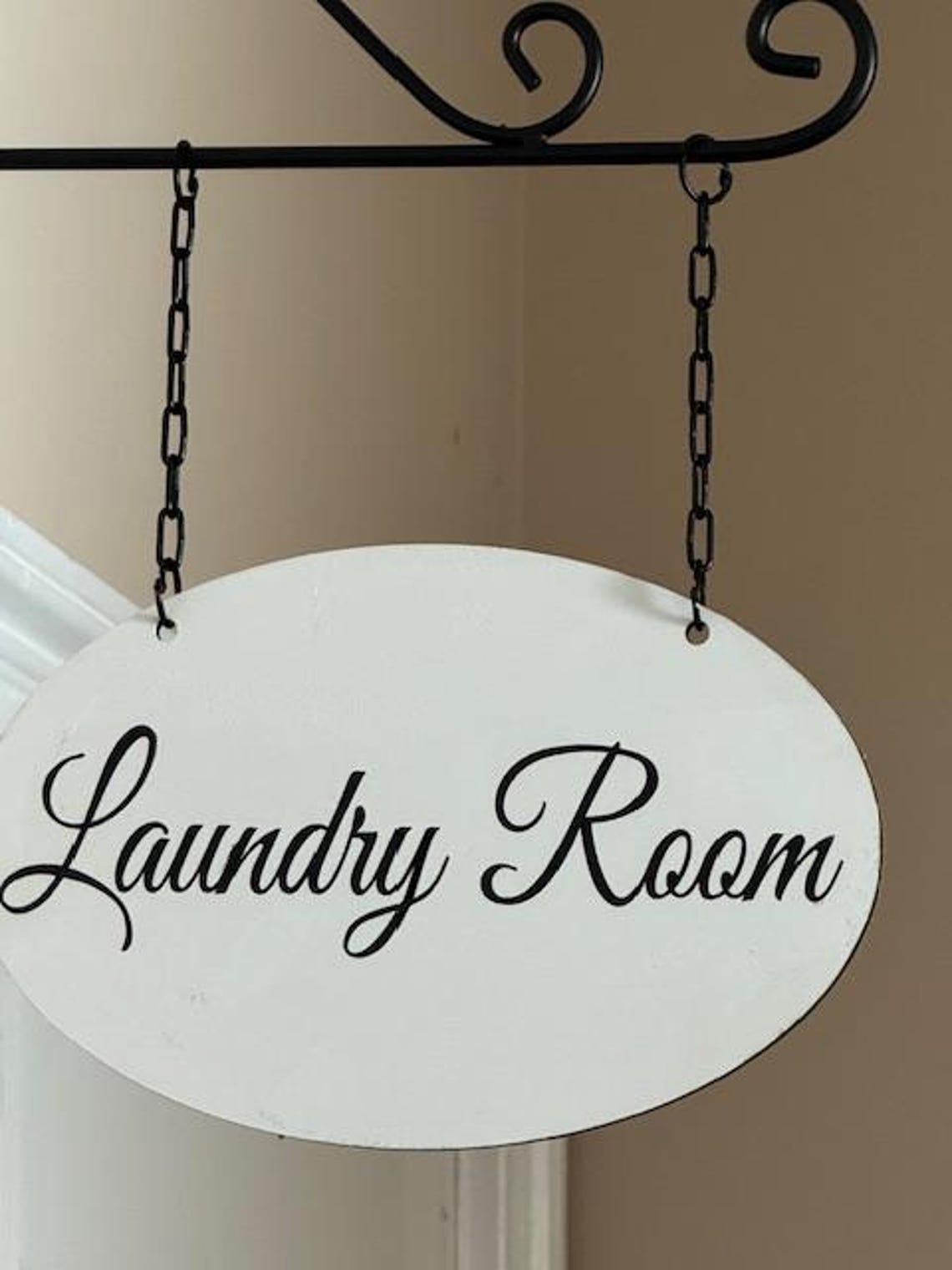 Laundry Room Sign, Double-sided Sign, French Country Decor, Hanging ...